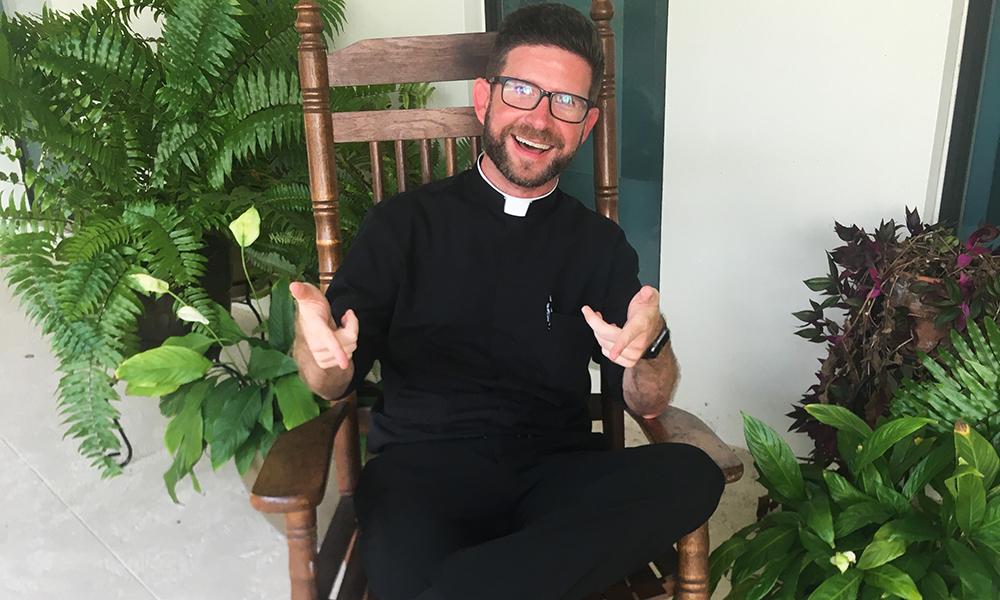 Father Kyle Bell Evangelizes in a Unique Way | Gulf Coast Catholic