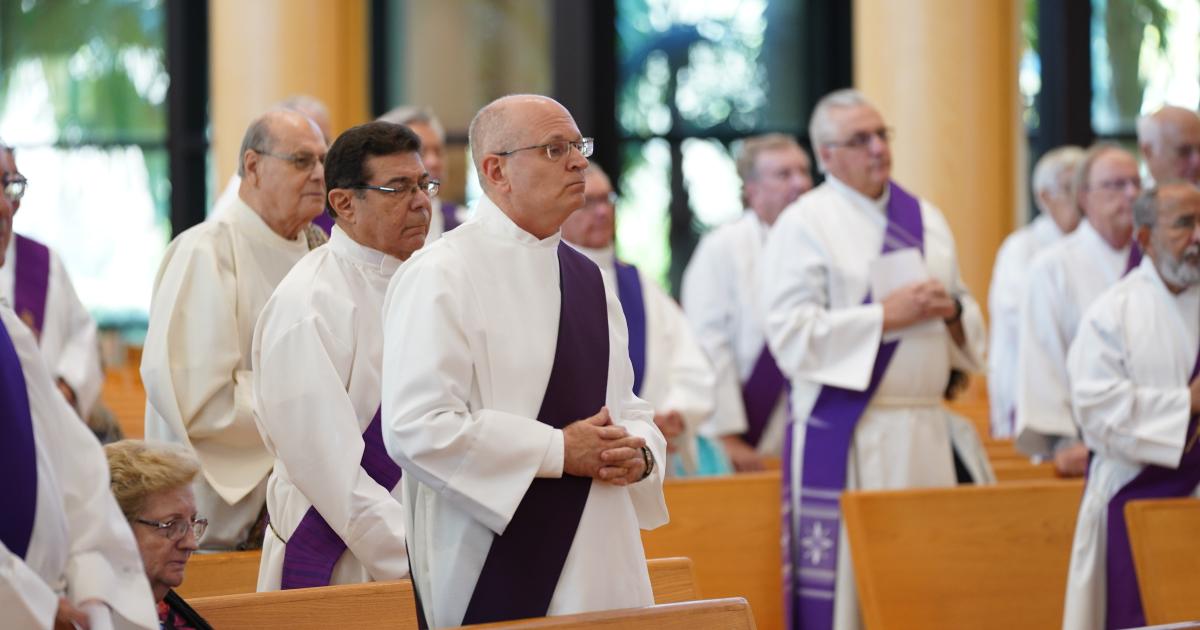 Deacons Renew Promises of Ordination | Gulf Coast Catholic